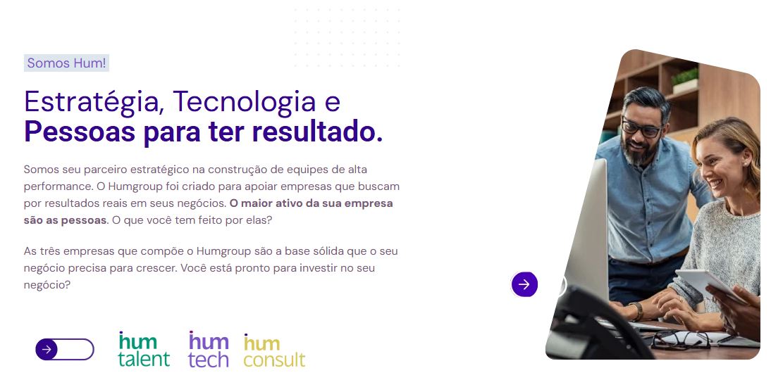 Somos Hum - Estratégia, Tecnologia e Pessoas para ter resultado.